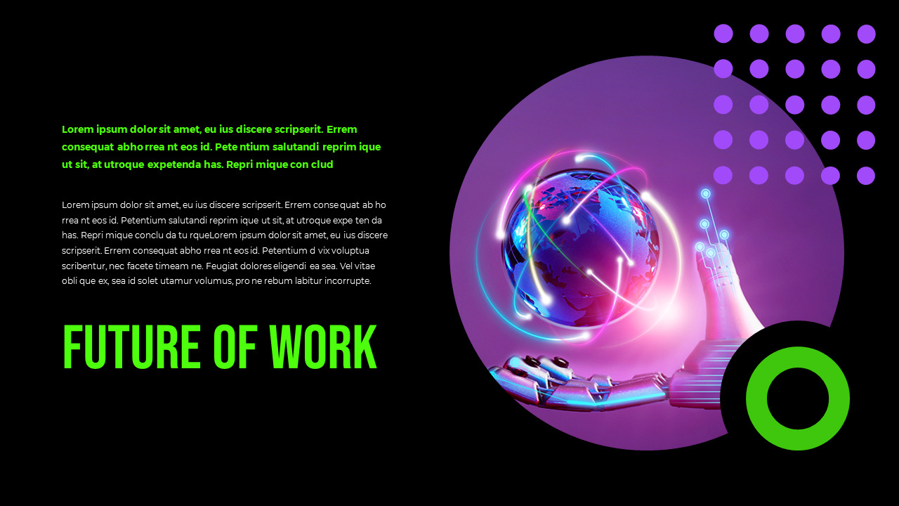 The Business Metaverse history powerpoint template