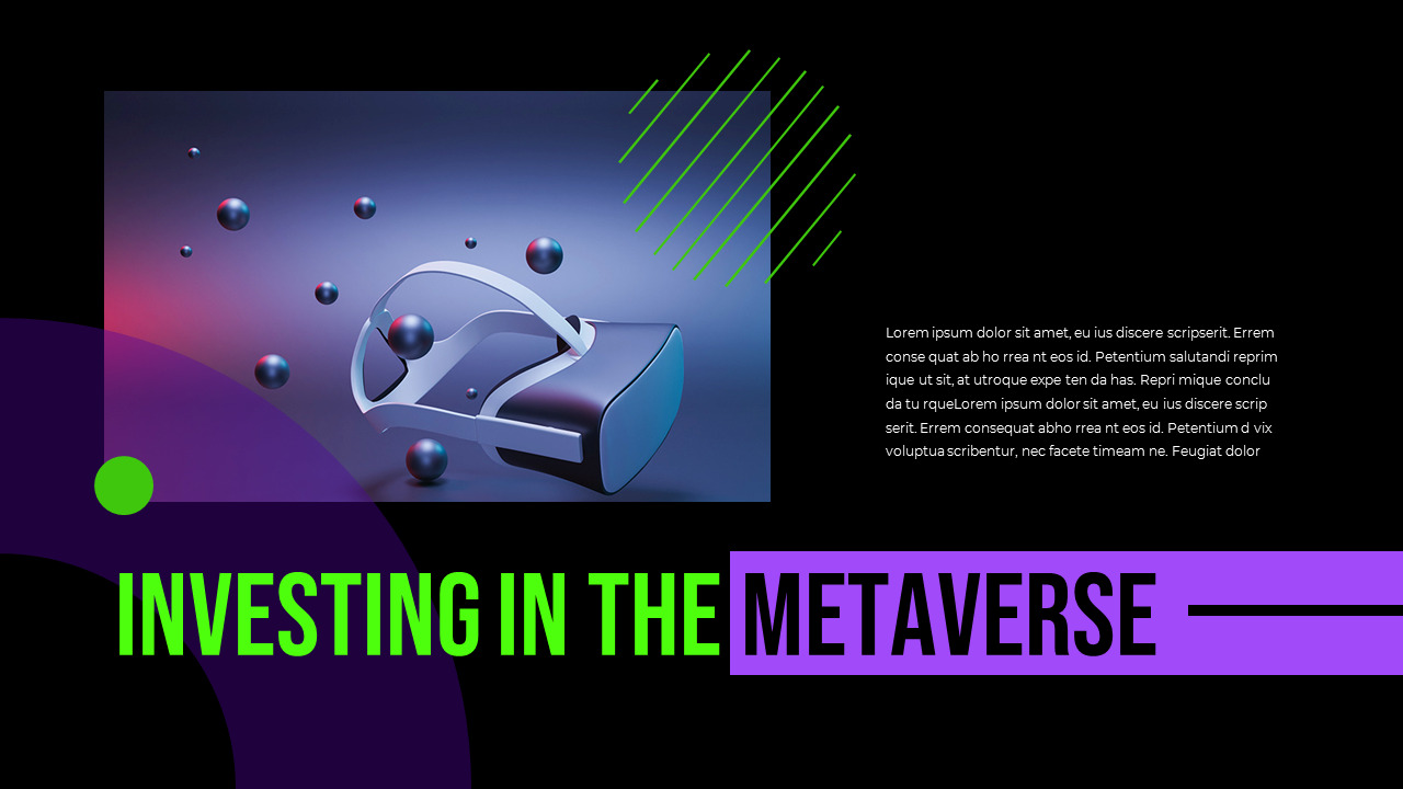 The Business Metaverse history powerpoint template