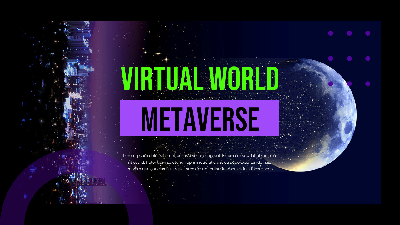 The Business Metaverse history powerpoint template