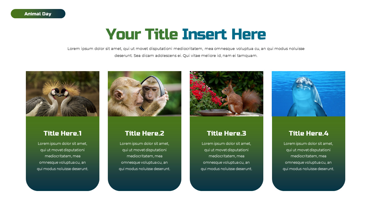 World Animal Day deck templates