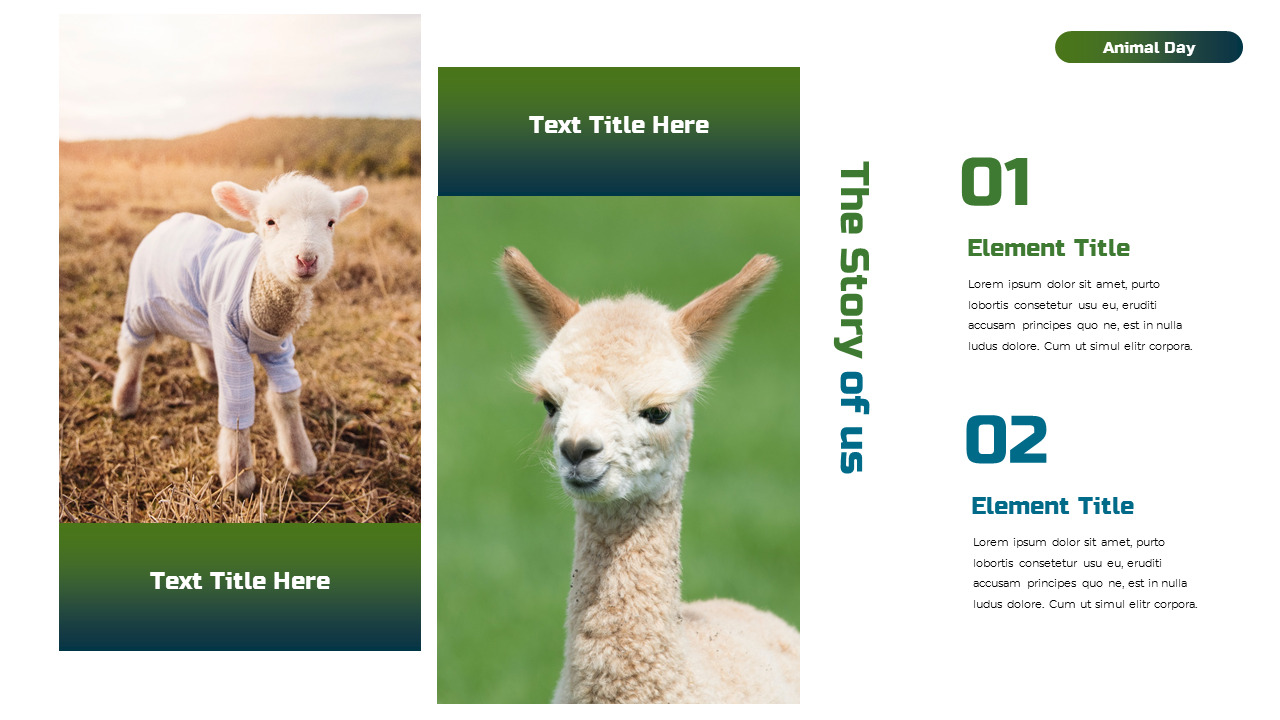 World Animal Day deck templates