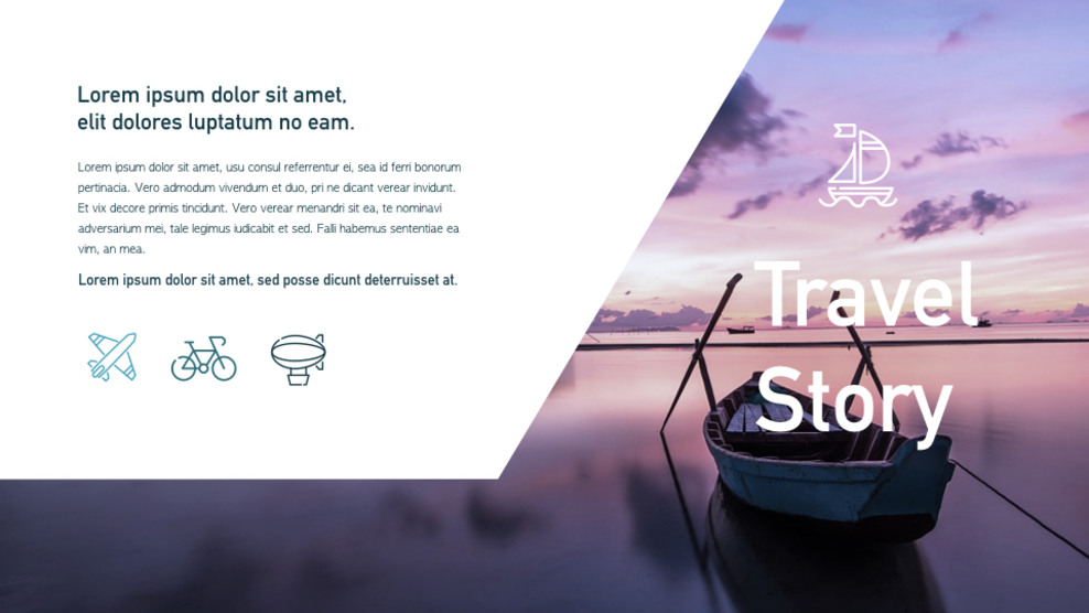 Travel Story Keynote Presentation Template