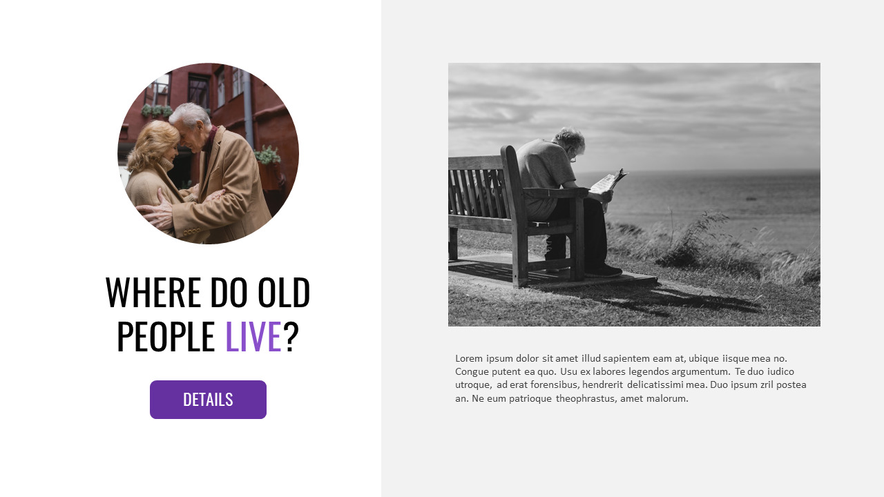 Old Age ppt templates google slides template|Lifestyle
