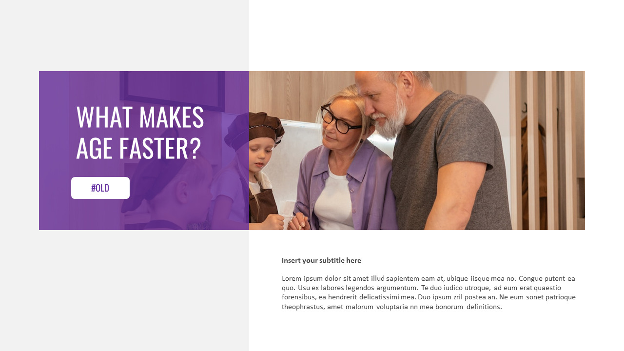 Old Age ppt templates google slides template|Lifestyle