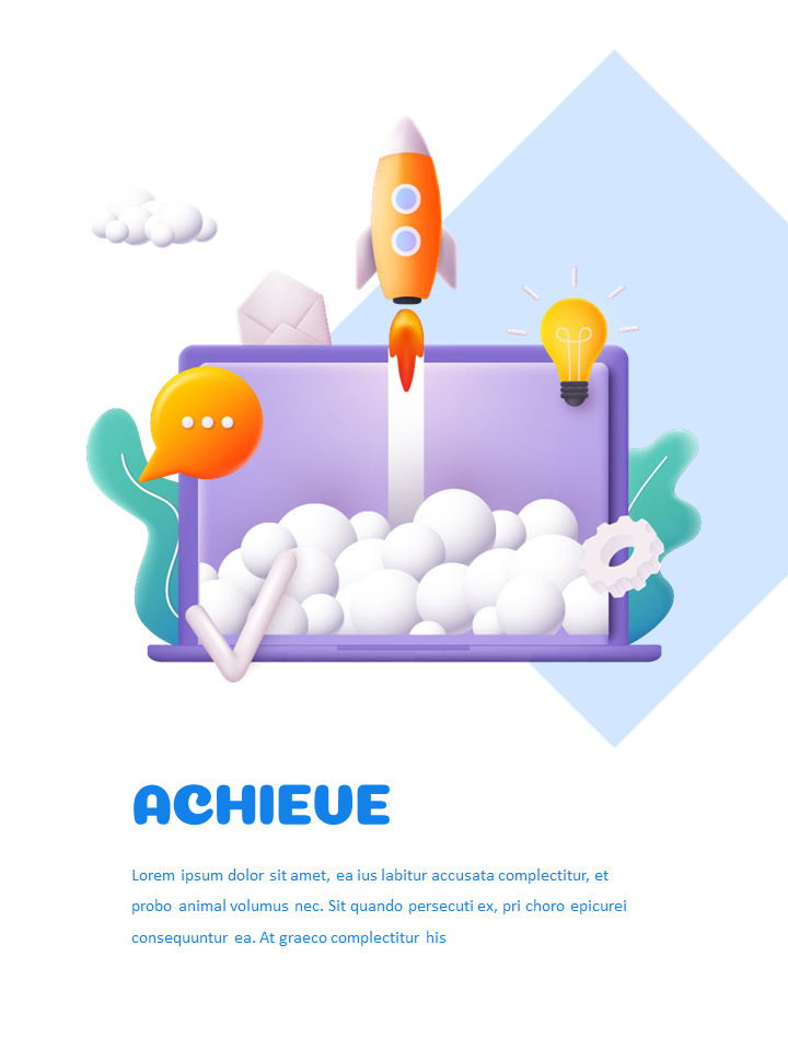Project Management App school presentation template