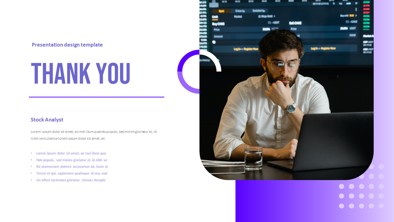 Free Stock Analyst - free powerpoint templates|Slides