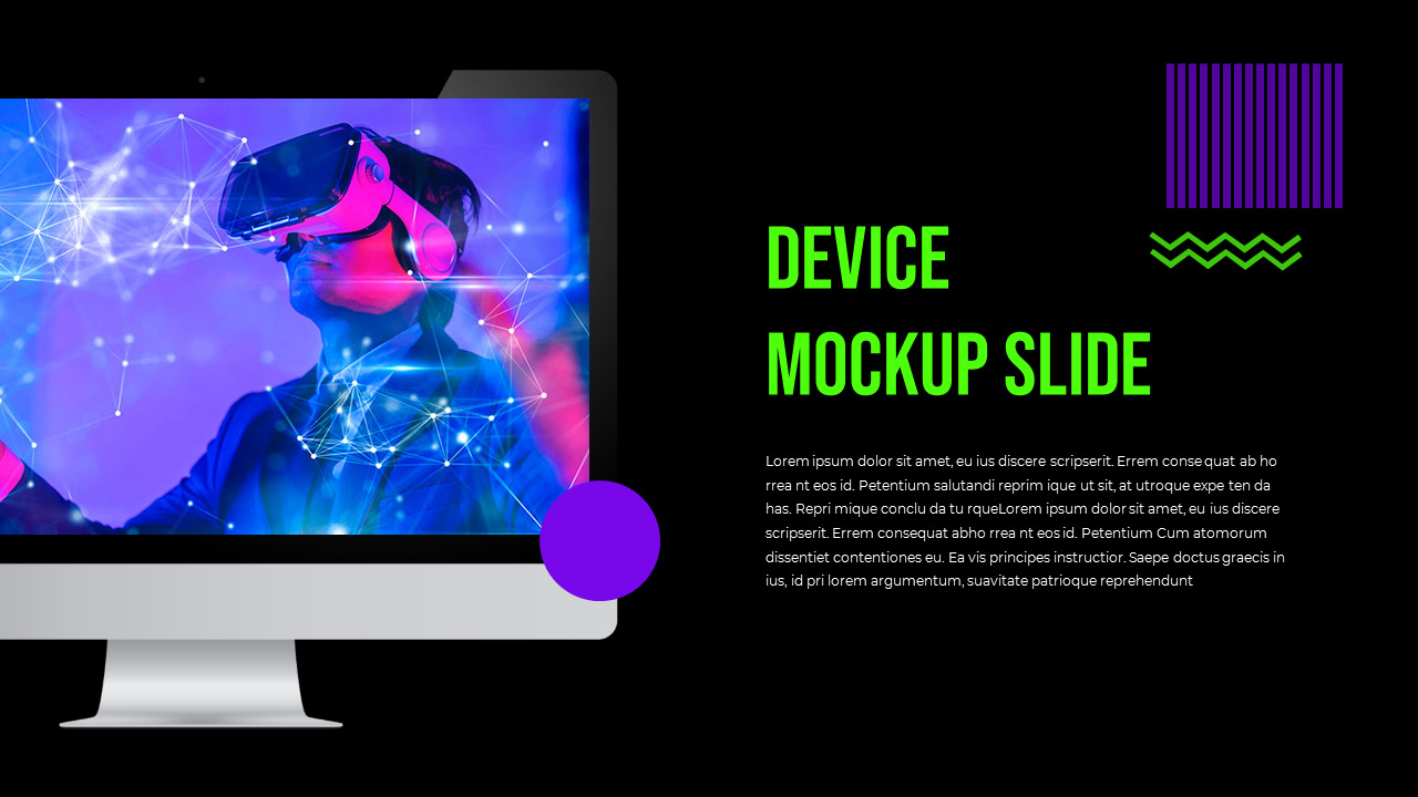 The Business Metaverse history powerpoint template