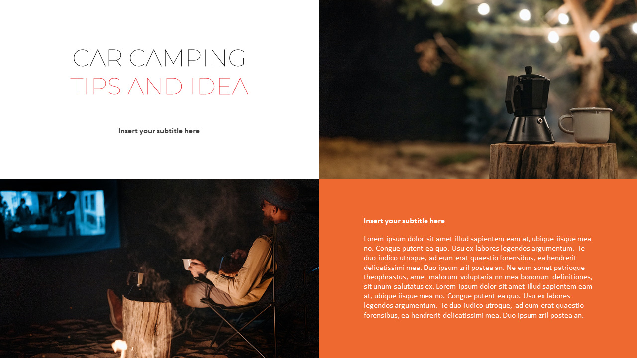 Camping Car Google Slides|Lifestyle
