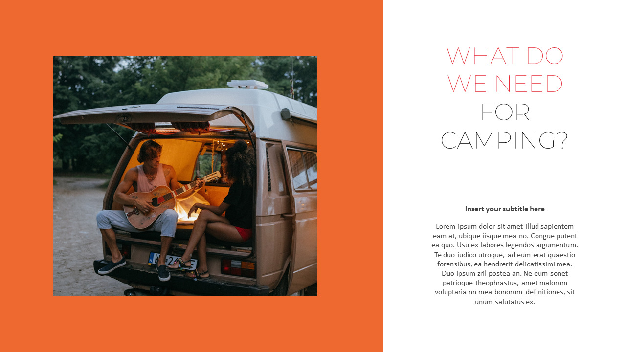 Camping Car Google Slides|Lifestyle