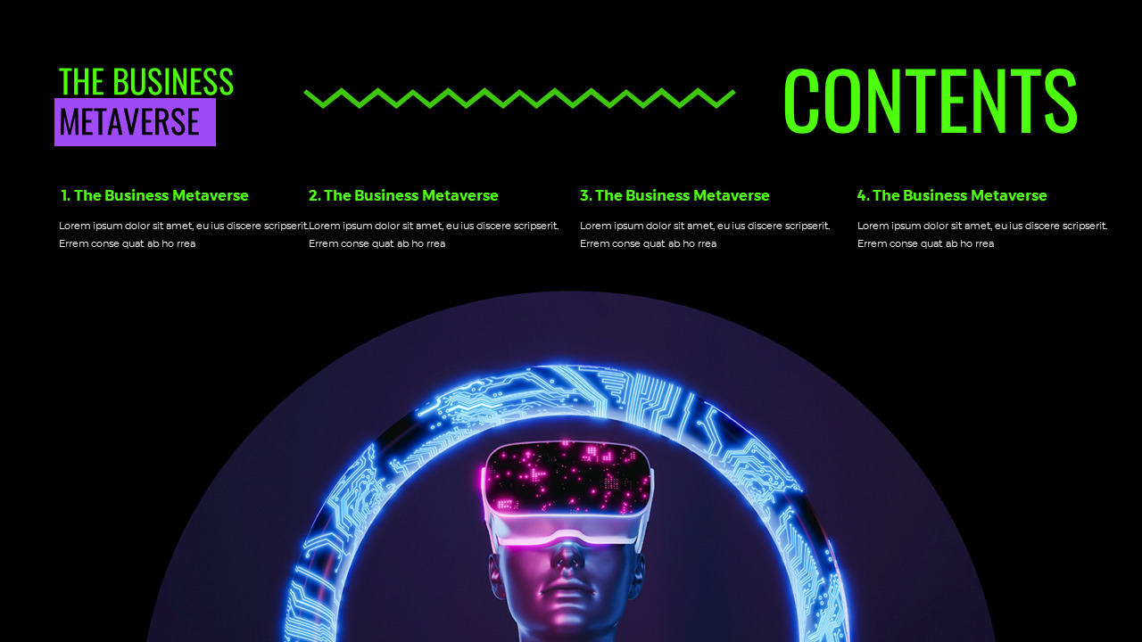 The Business Metaverse ppt templates google slides template