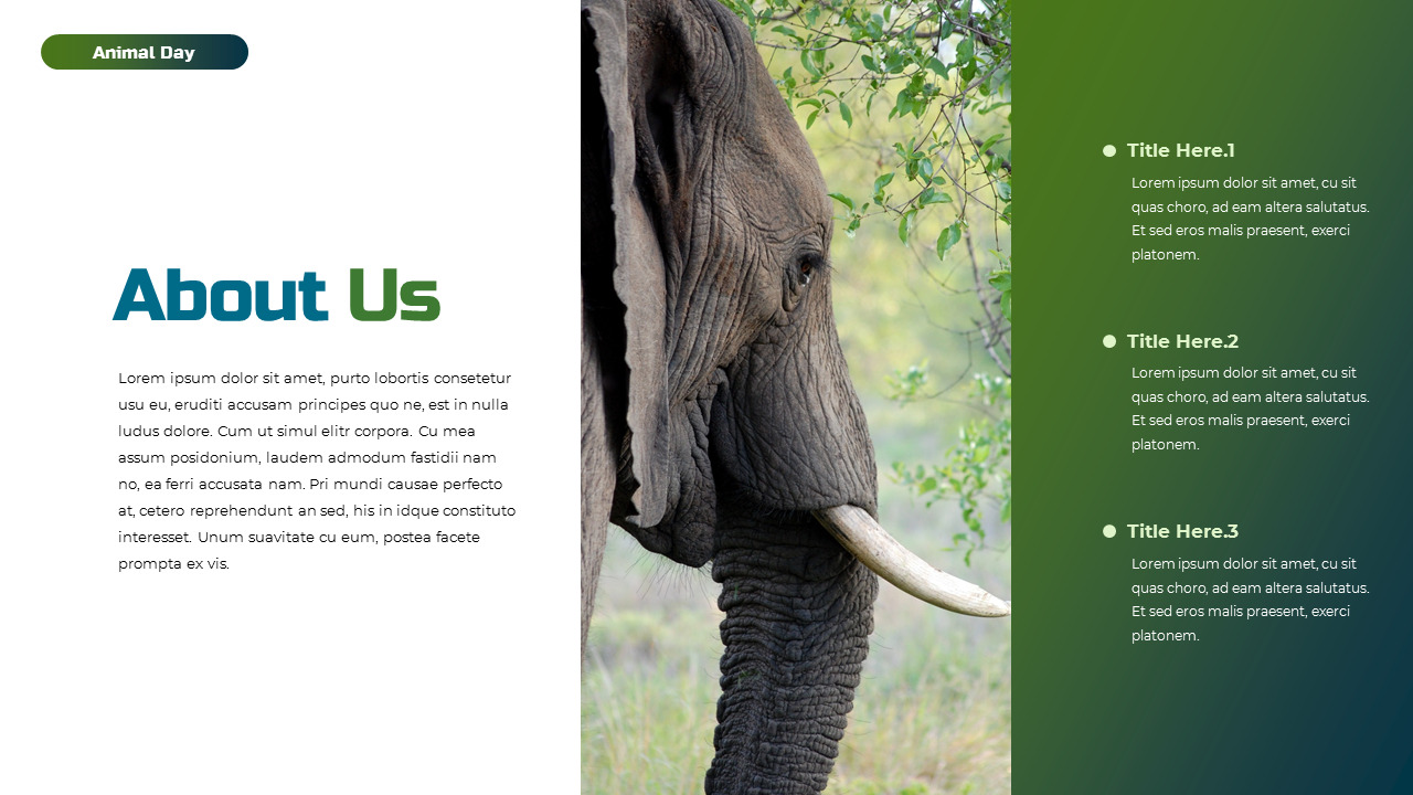 World Animal Day google slides slide templates