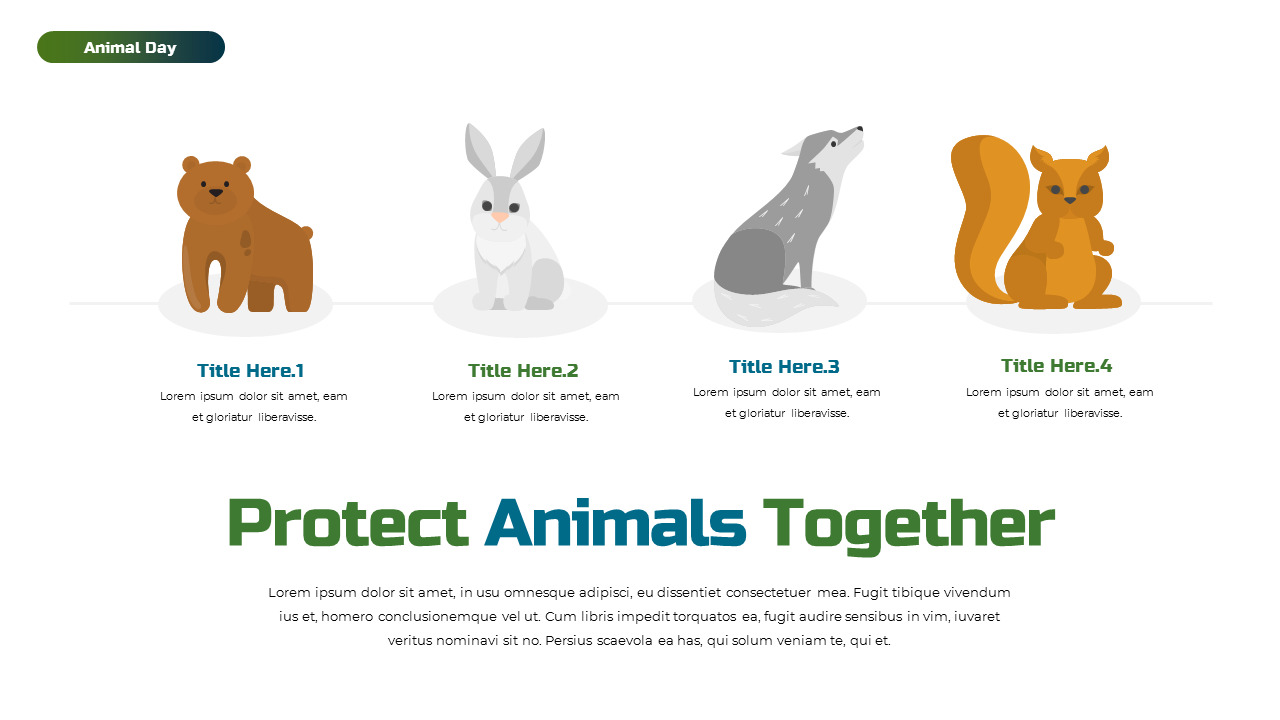 World Animal Day google slides slide templates