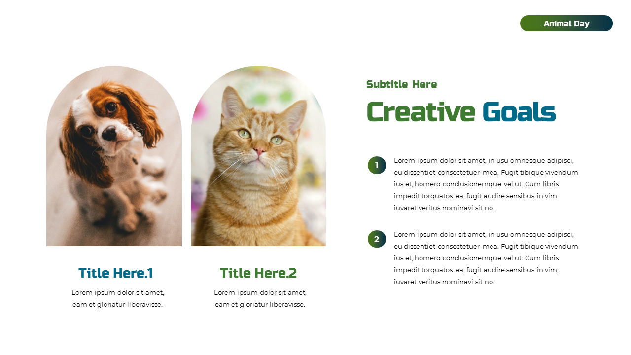 World Animal Day google slides slide templates