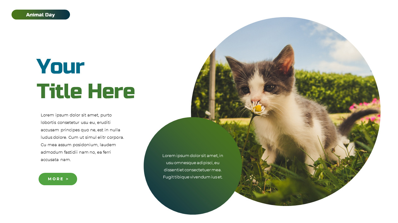 World Animal Day google slides slide templates