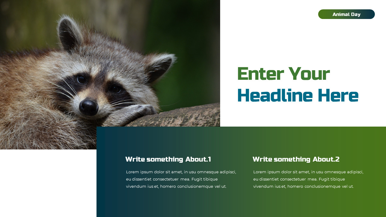 World Animal Day google slides slide templates