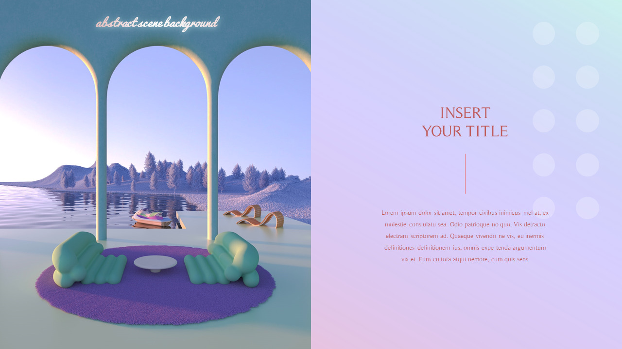 Abstract Scene slide powerpoint