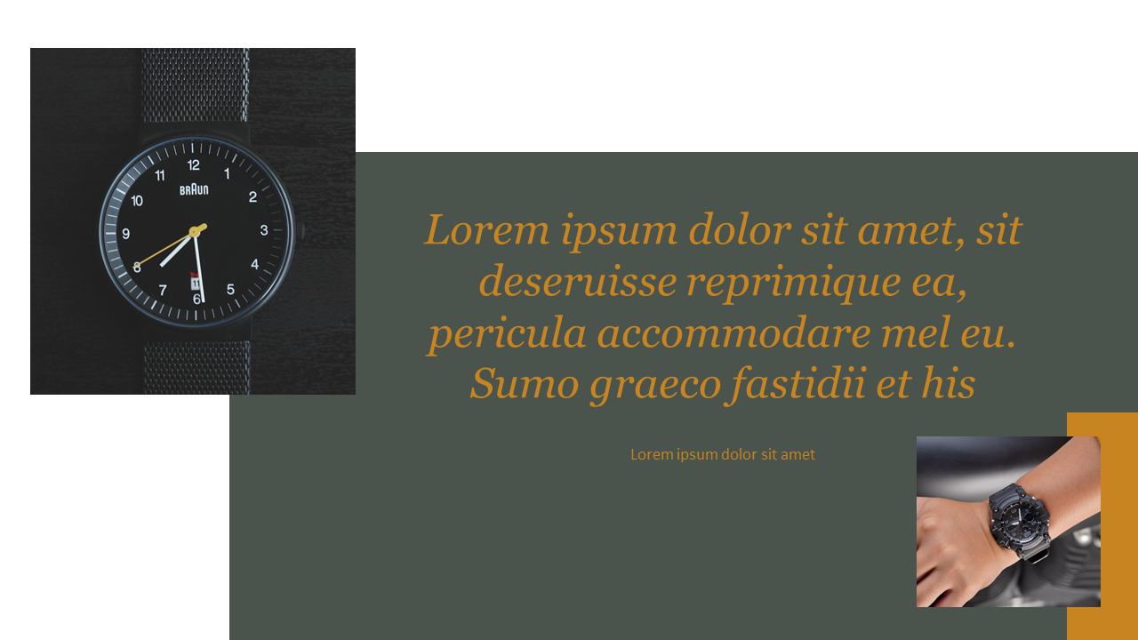 Wristwatch PowerPoint Presentations Samples|Lifestyle|Templates