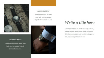 腕時計 パワーポイントのプレゼンテーションのサンプル|ライフスタイル|テンプレート