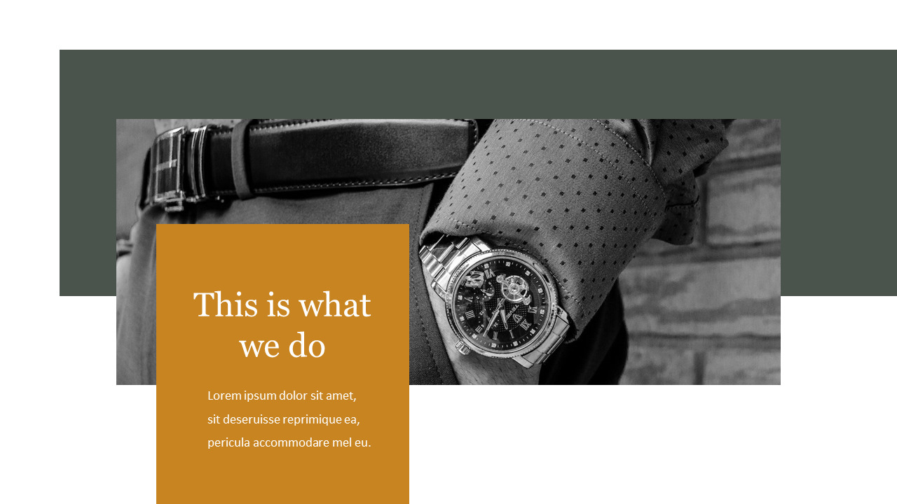 Wristwatch PowerPoint Presentations Samples|Lifestyle|Templates