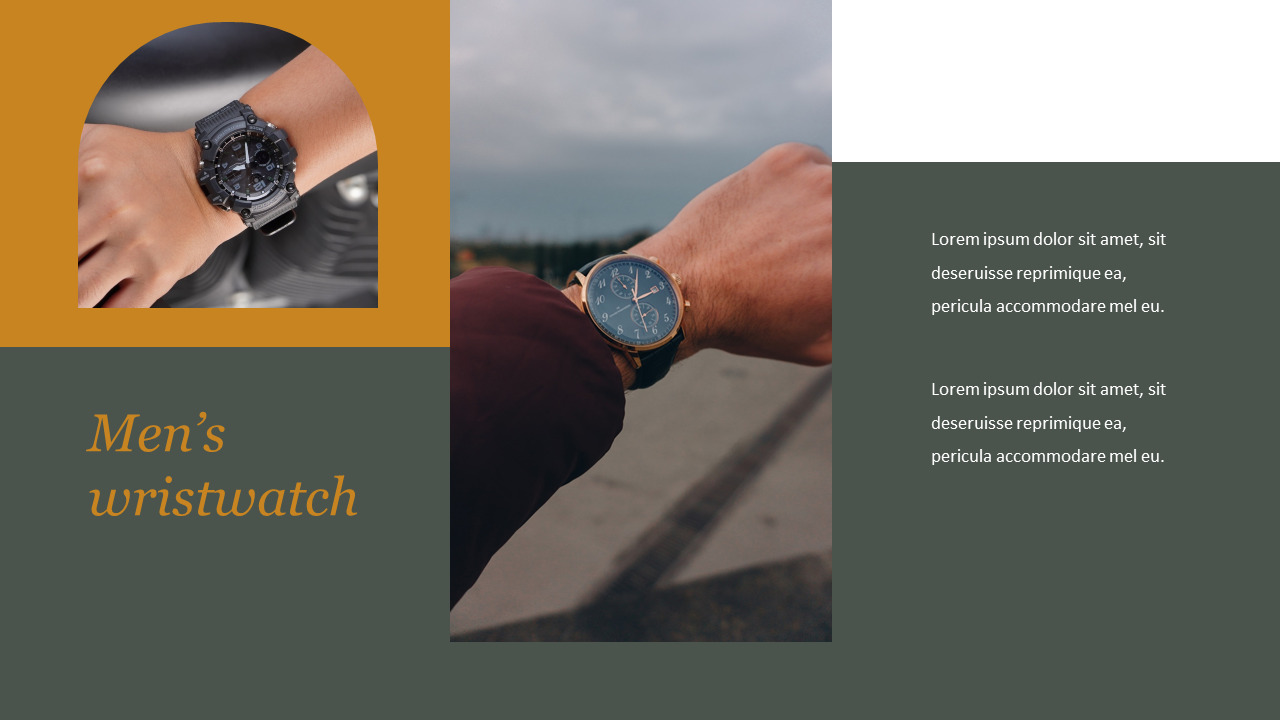 Wristwatch PowerPoint Presentations Samples|Lifestyle|Templates
