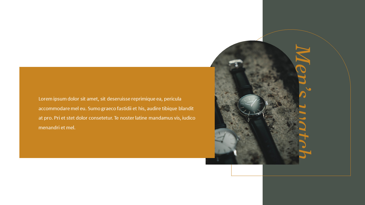Wristwatch PowerPoint Presentations Samples|Lifestyle|Templates