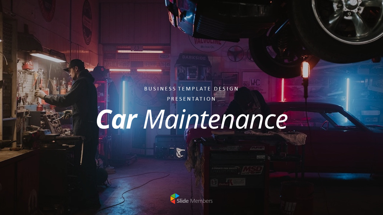 Car Maintenance professional presentation|Business|PPT Templates