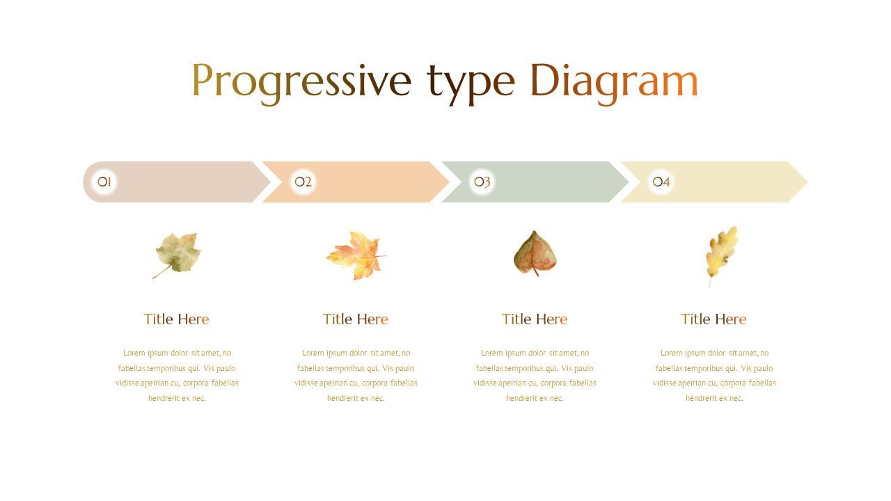 Fall Scenery with Watercolors Simple PPT Templates
