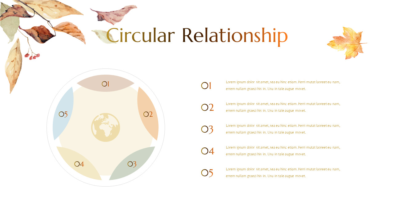 Fall Scenery with Watercolors Simple PPT Templates