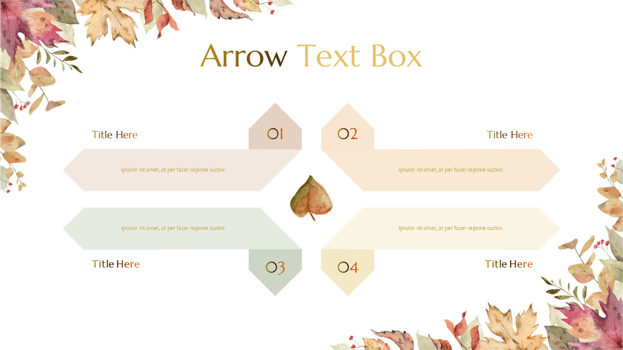 Fall Scenery with Watercolors Simple PPT Templates