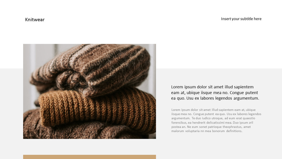 Knitwear Startup PPT Templates|Lifestyle