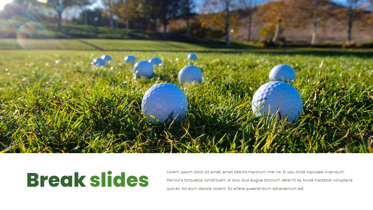 Round of Golf powerpoint presentation download|Lifestyle|Templates