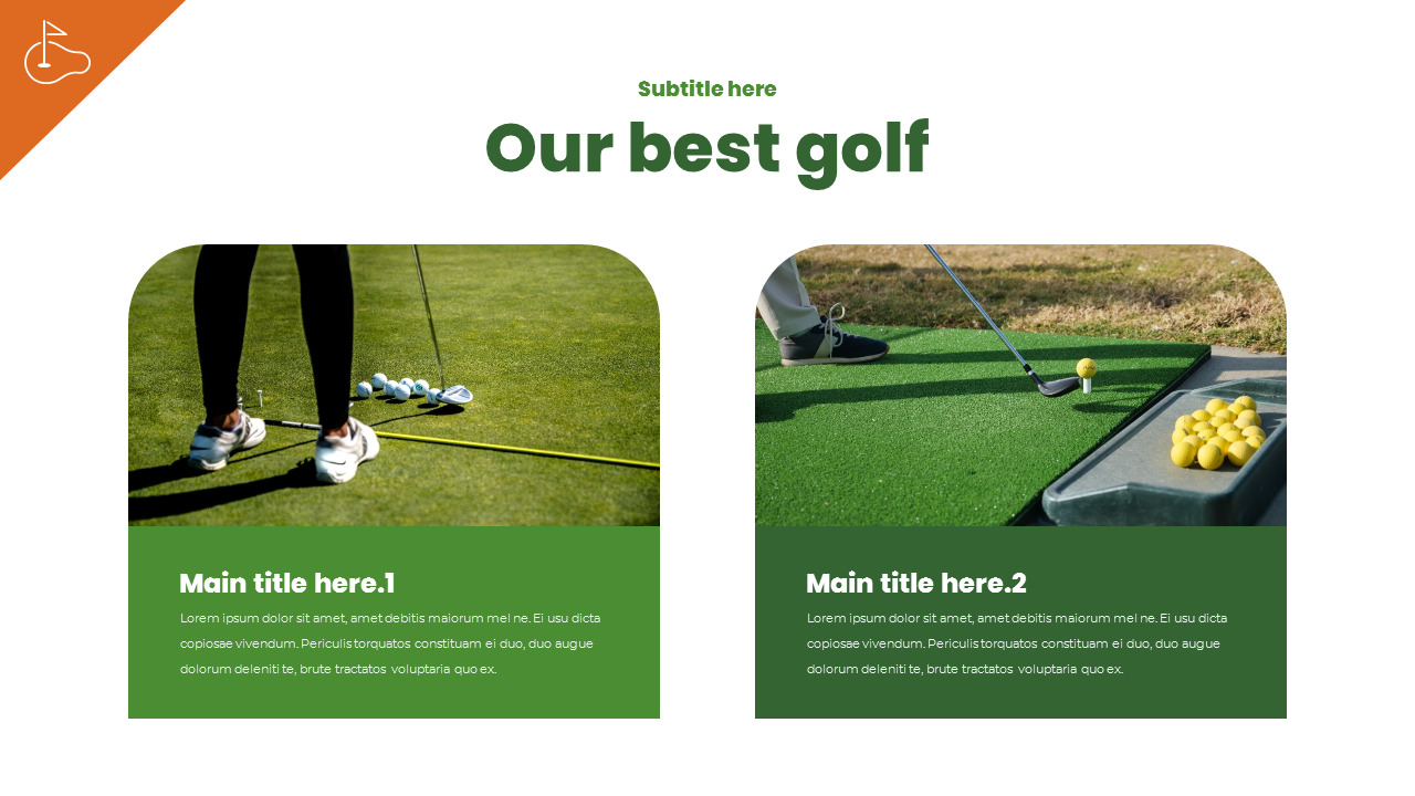 Round of Golf powerpoint presentation download|Lifestyle|Templates
