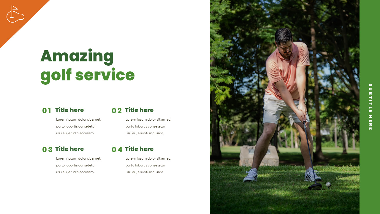 Round of Golf powerpoint presentation download|Lifestyle|Templates