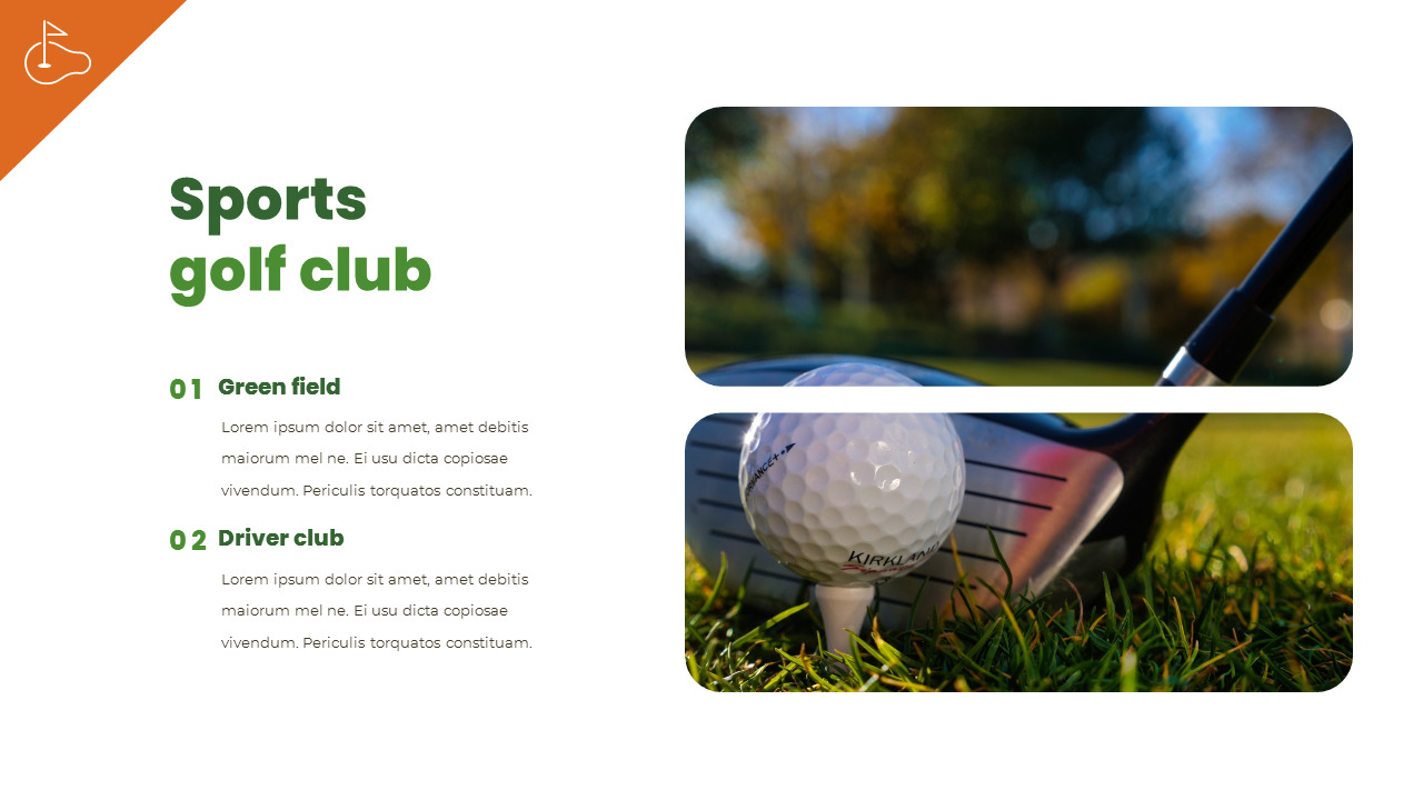 Round of Golf powerpoint presentation download|Lifestyle|Templates