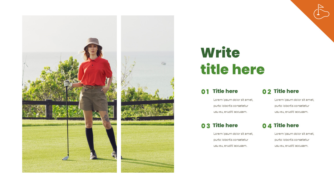 Round of Golf powerpoint presentation download|Lifestyle|Templates