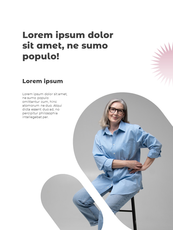 Beautiful Senior Life design presentation template