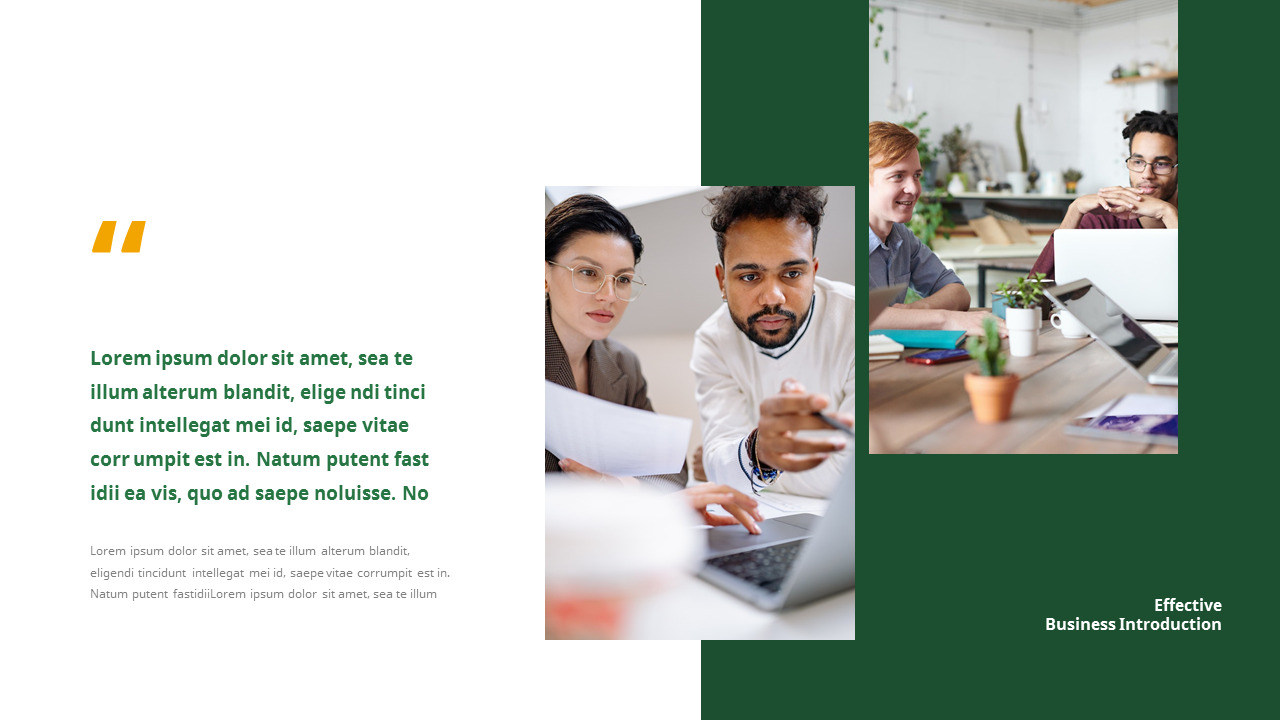 Effective Business Introduction Action plan PPT