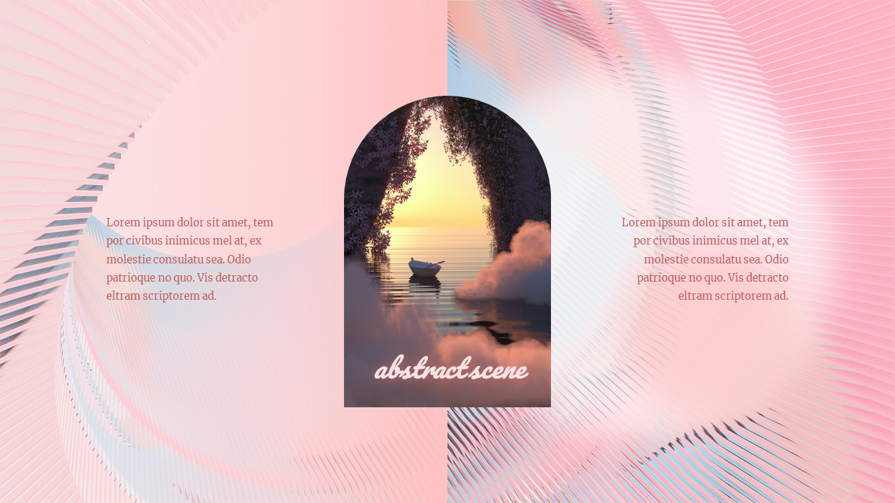 Abstract Scene Google Slides Interactive