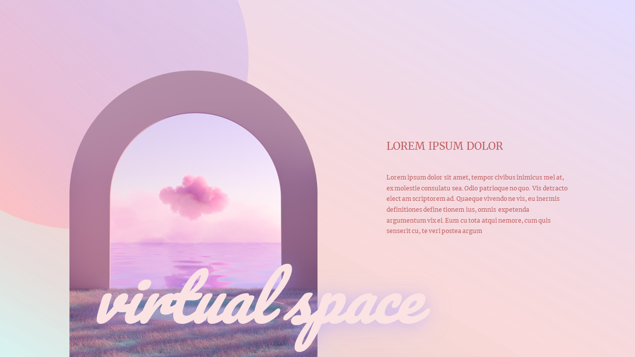 Abstract Scene Google Slides Interactive