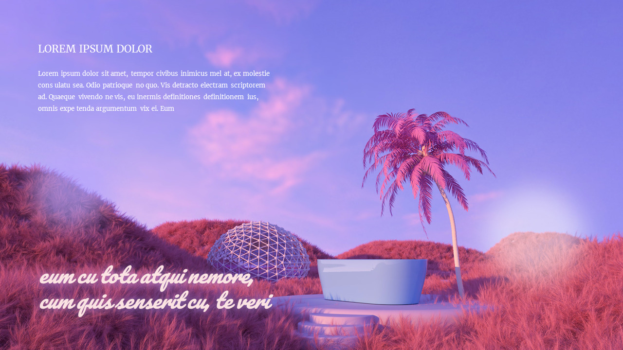 Abstract Scene Google Slides Interactive