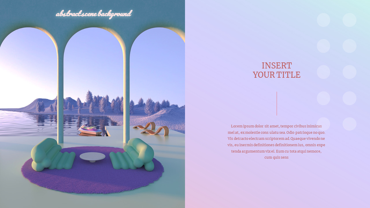 Abstract Scene Google Slides Interactive