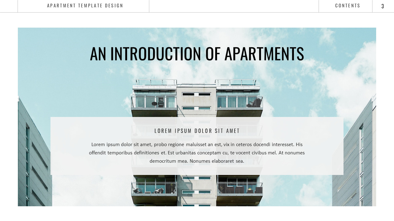 Appartment Presentation Google Slides Templates