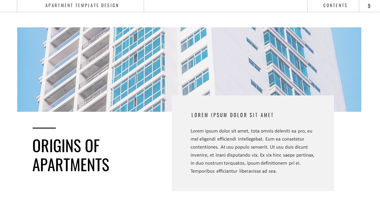 Appartment Presentation Google Slides Templates
