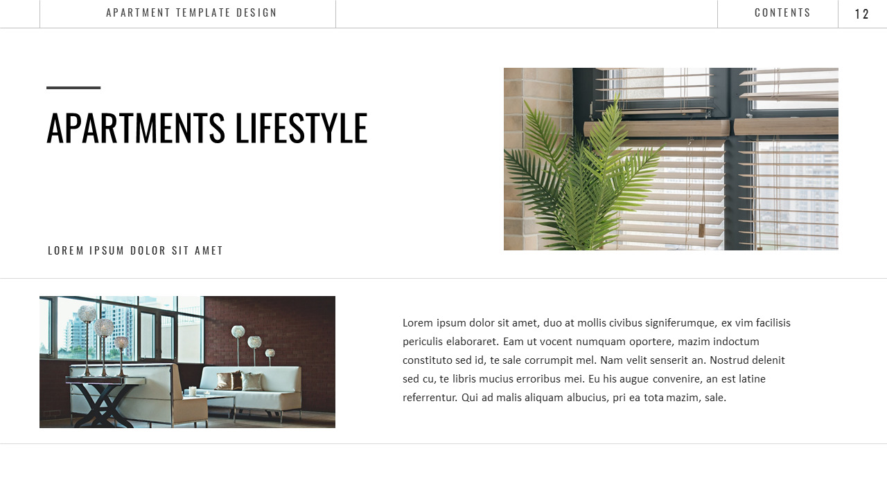 Appartment Presentation Google Slides Templates