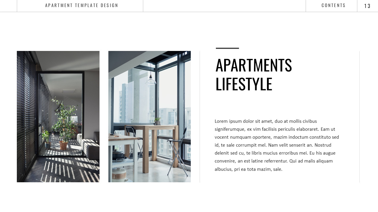 Appartment Presentation Google Slides Templates