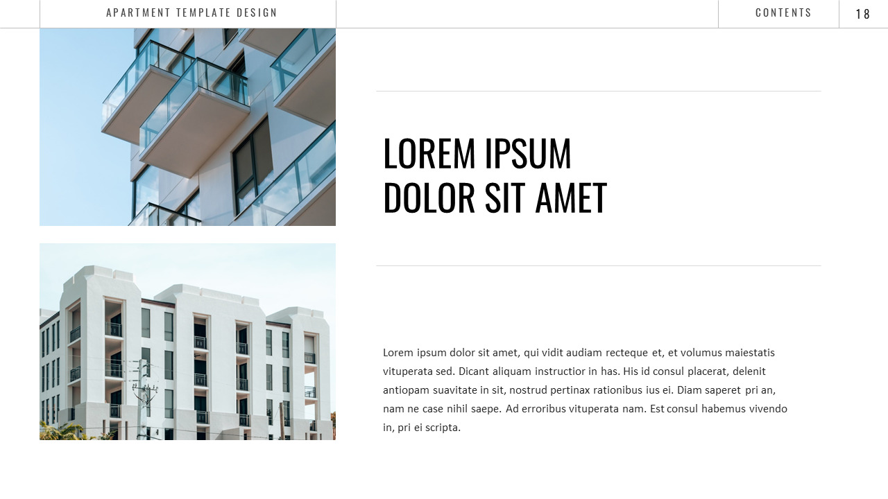 Appartment Presentation Google Slides Templates