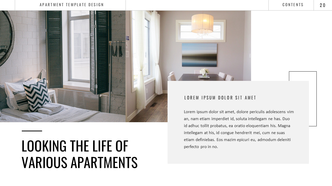 Appartment Presentation Google Slides Templates