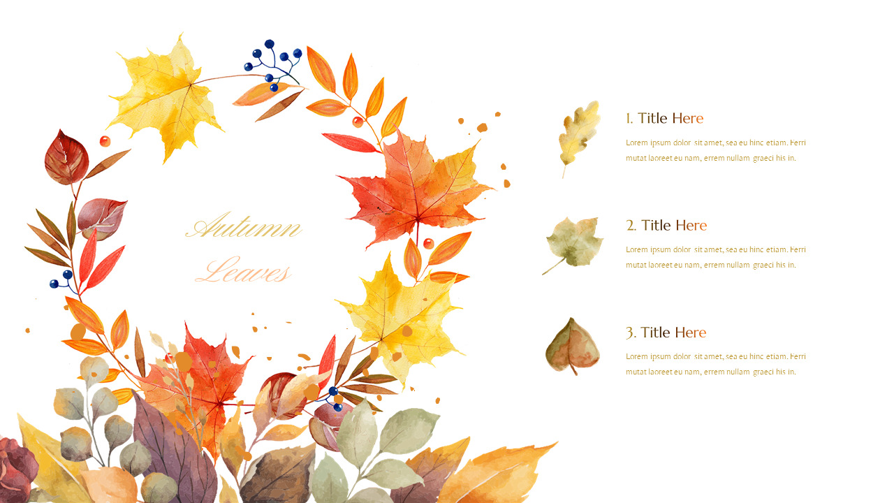 Fall Scenery with Watercolors Google Slides Themes