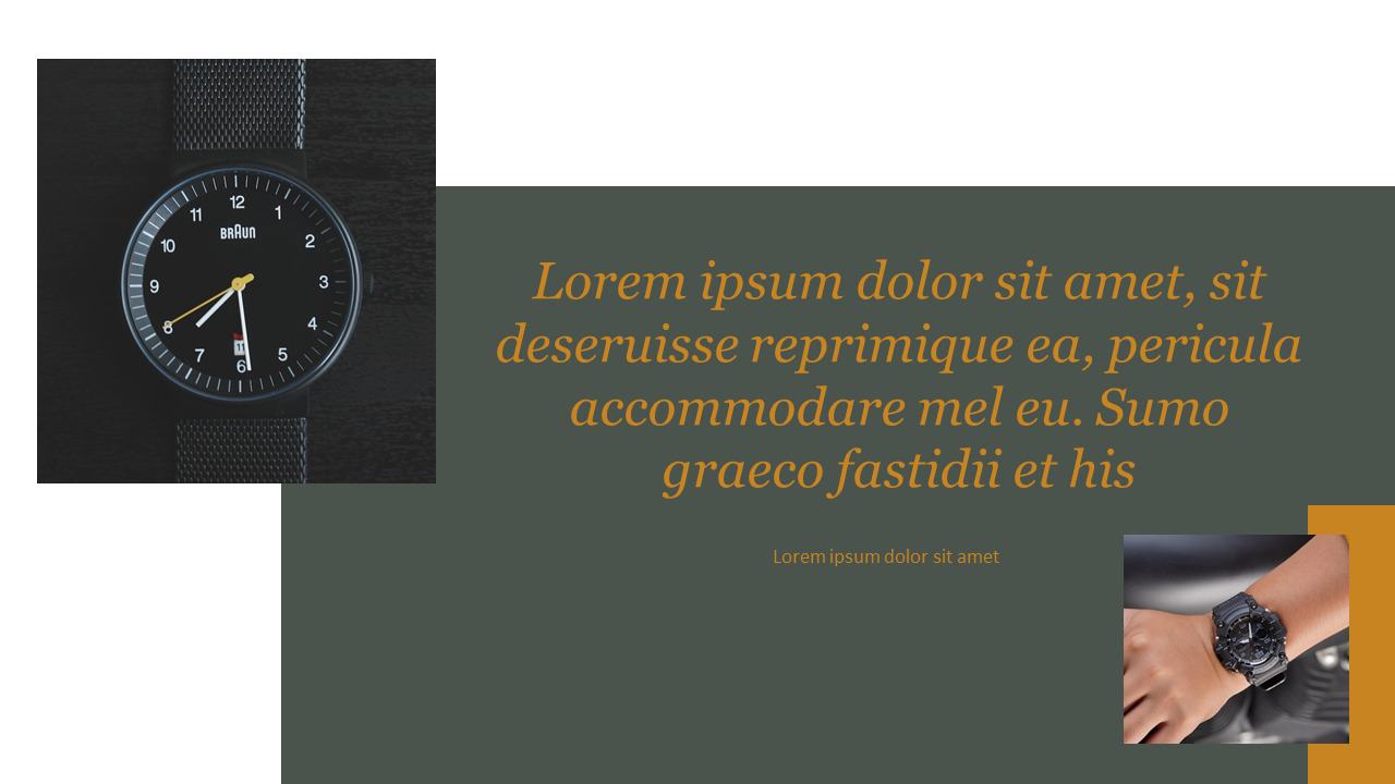 Wristwatch professional google slides presentation|Lifestyle