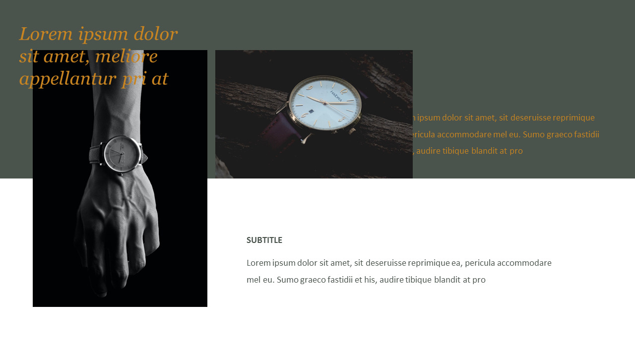 Wristwatch professional google slides presentation|Lifestyle